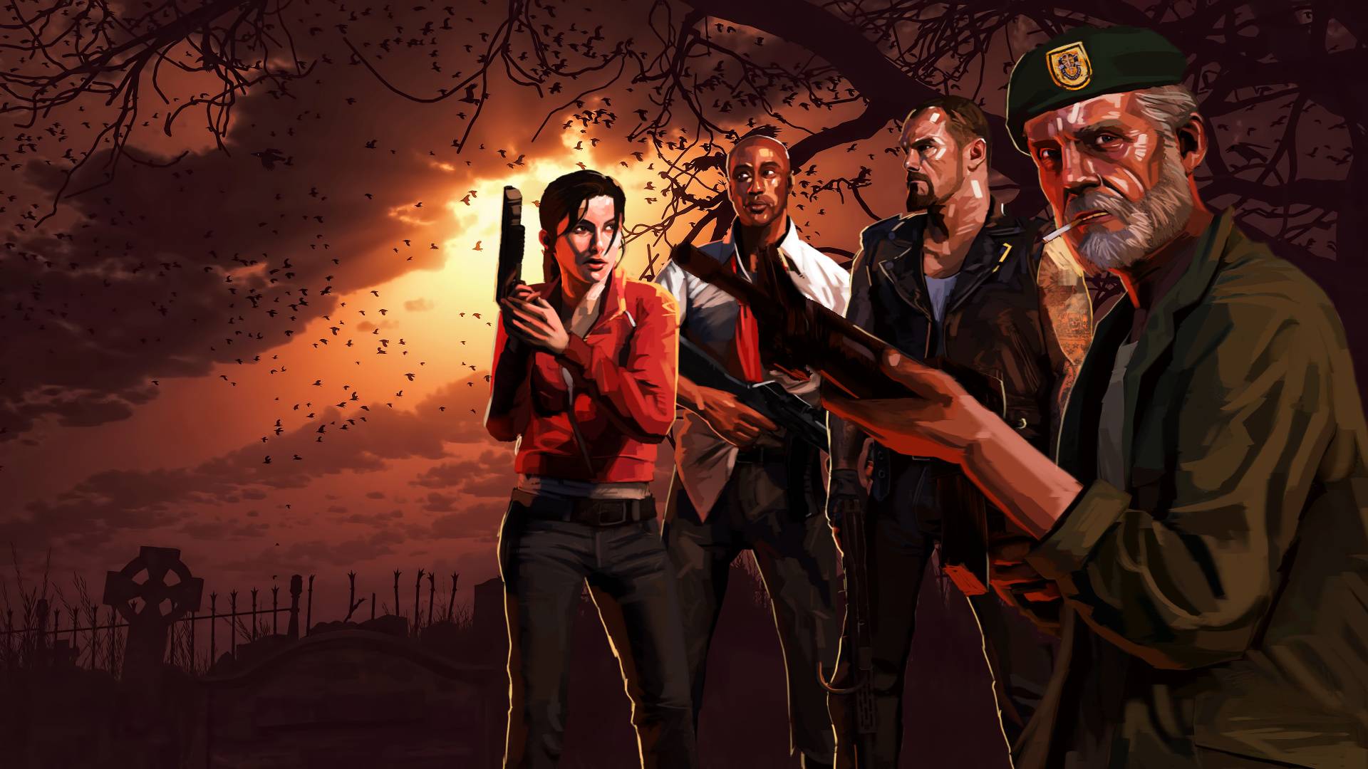 Left 4 Dead 2 Уничтожение зомби в городе. (МОРПЕХИ) часть 5
