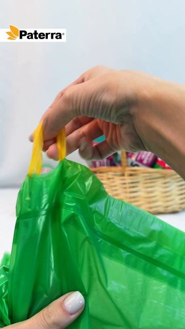 Мешки для мусора PREMIUM с завязками PATERRA, 120 л