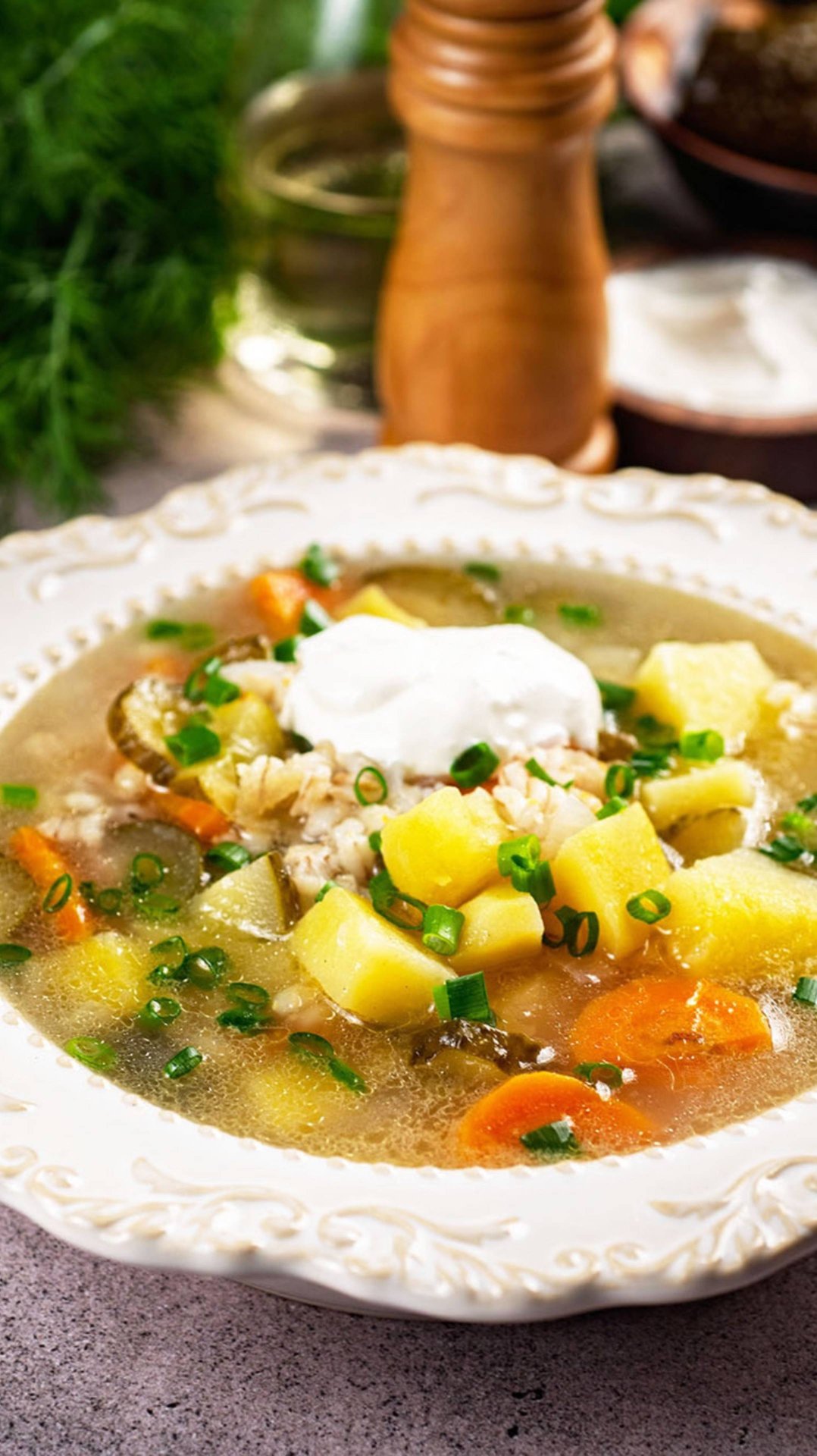 рассольник в афганском казане