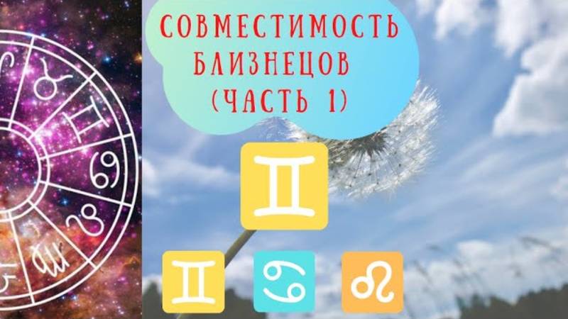 Совместимость знаков зодиака: Близнецы и Близнецы, Близнецы и Рак, Близнецы и Лев