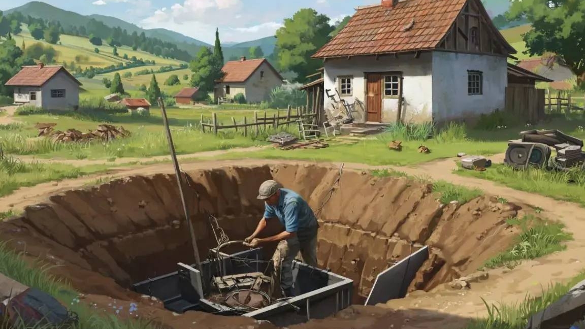 Наш переезд на юг. Как это было. Септик и начало ремонта. Часть 3.