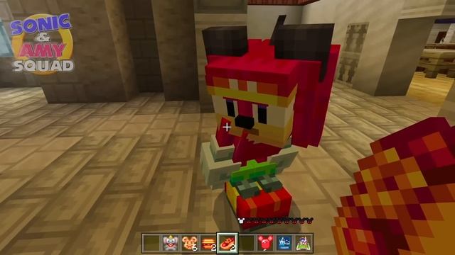 Amy ' LIFE in Minecraft DISNEY WORLD - Sonic Minecraft Stories