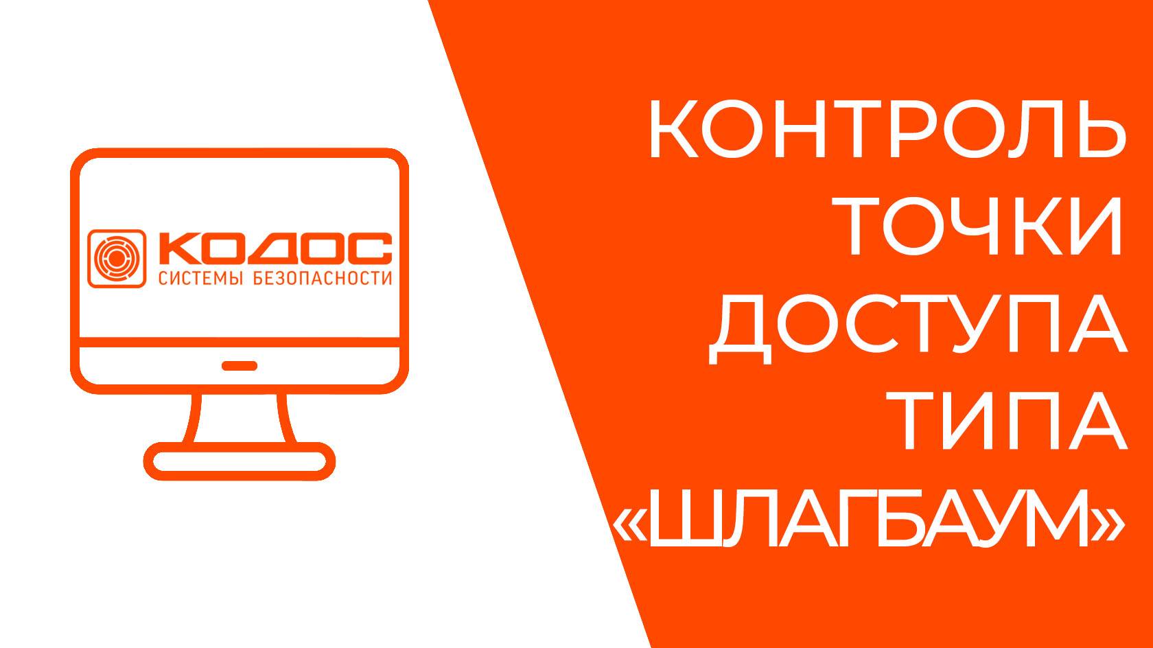 Контроль точки доступа типа «Шлагбаум»