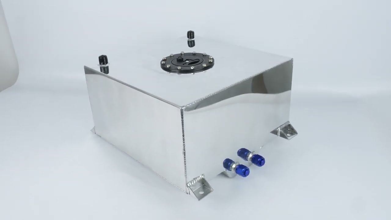 бак топливный алюминиевый 40л, пластиковая крышка