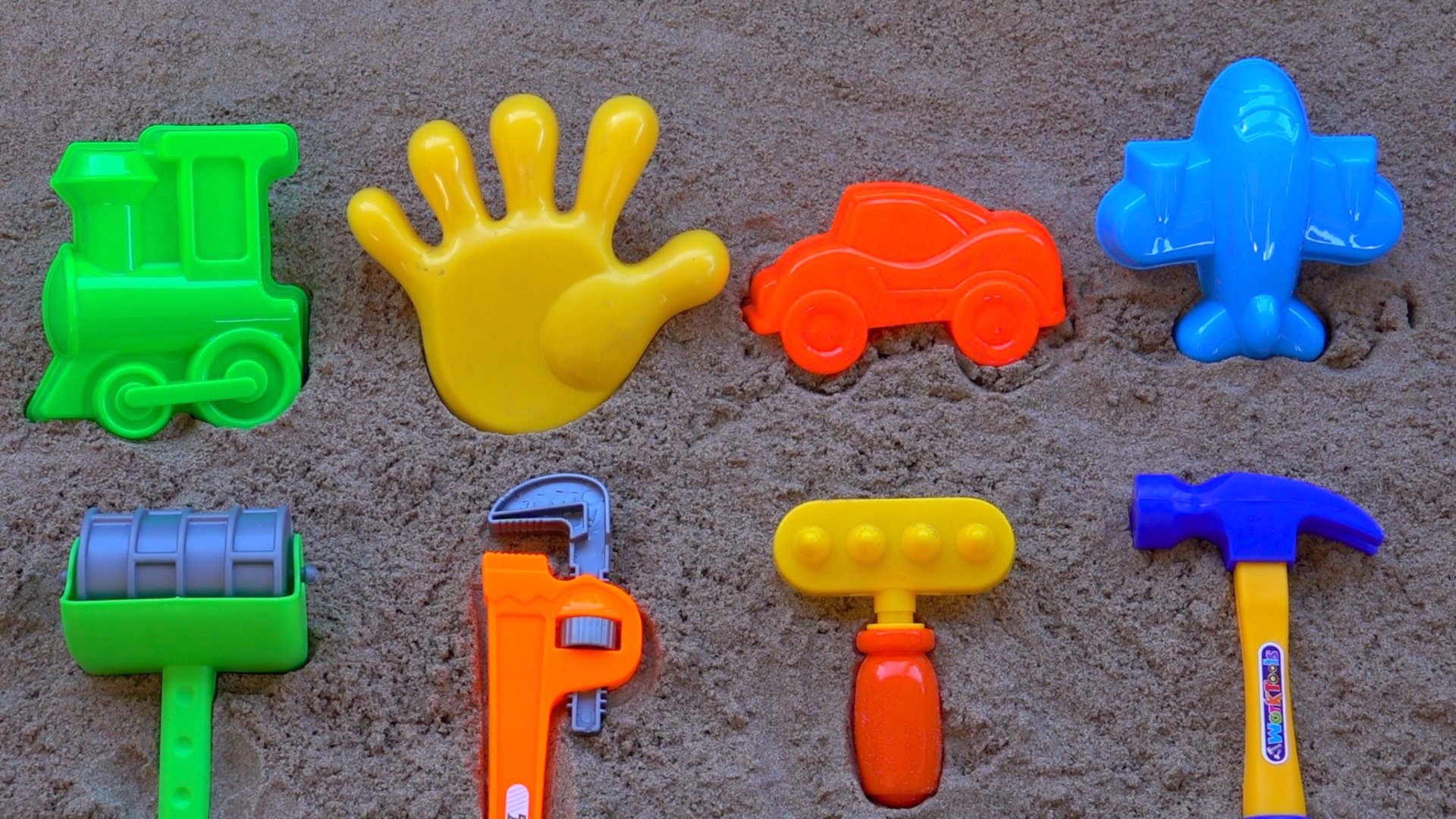 Детские Инструменты и Паровозик | Учим Цвета и Цифры с Транспортом | Детские  Песенки | Инструменты