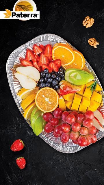 Поднос одноразовый алюминиевый для гриля и барбекю PATERRA, 4шт, 35 х 24 х 3 см