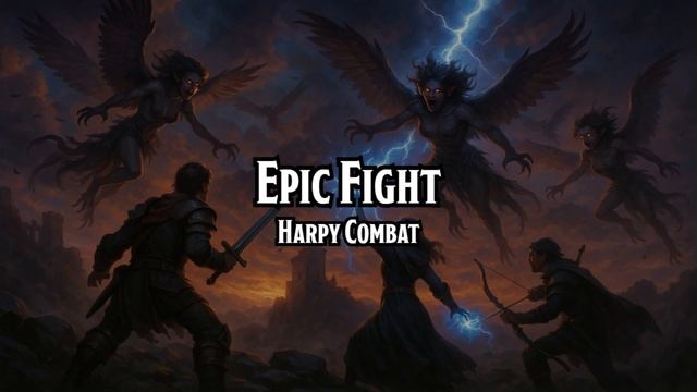 Epic Fight Harpy Combat D&D TTRPG Battle Combat Fight Music 1 Hour by RPG Soundtracks