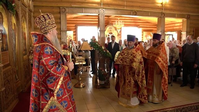 Торжественная служба в честь престольного праздника в храме святых мучеников Адриана и Наталии