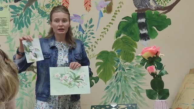 Акварель как Дыхание: Как приручить цветок и научиться чувствовать | Московское Долголетие