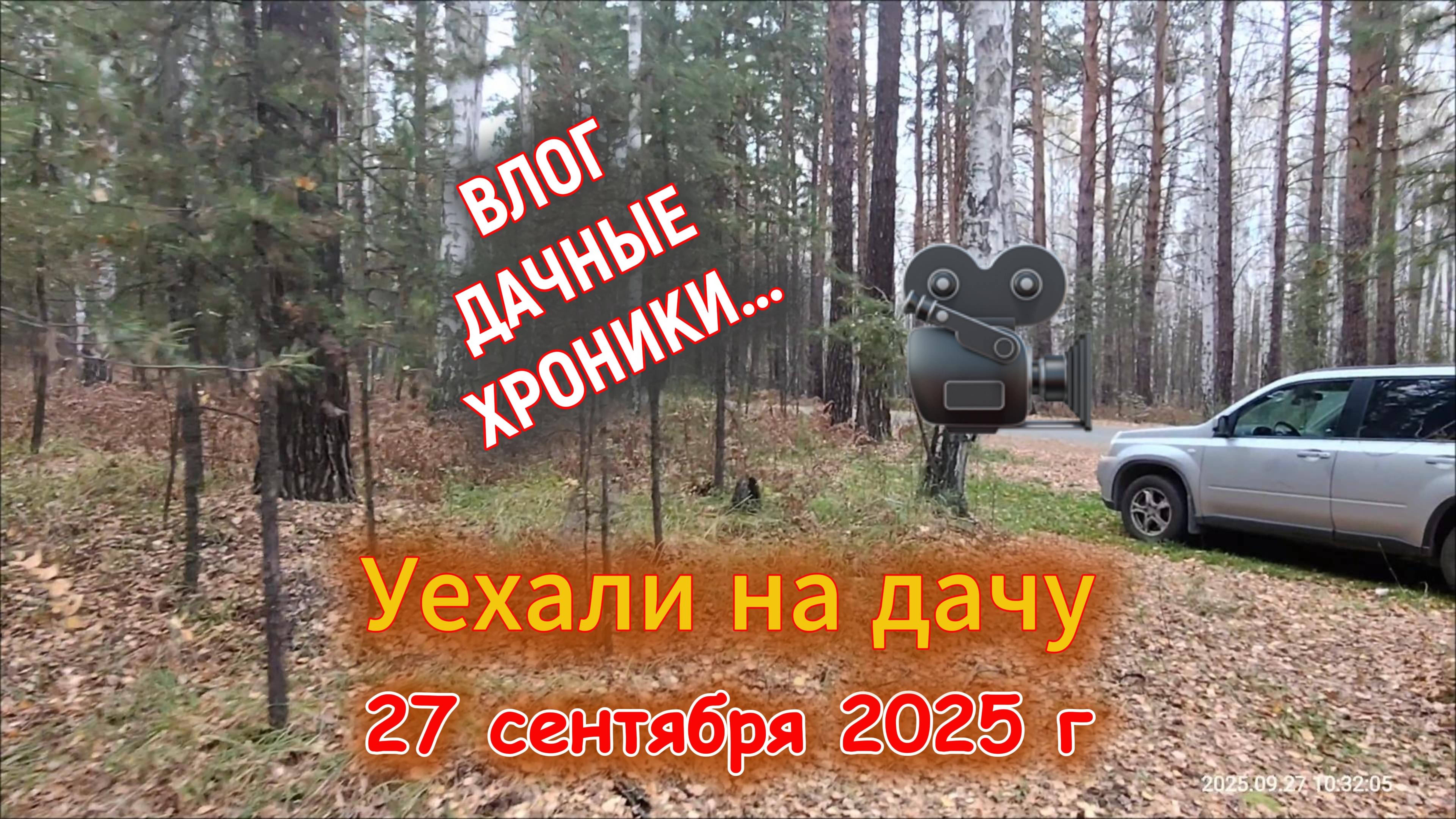 Суббота - уехали на дачу 27 сентября 2025 г