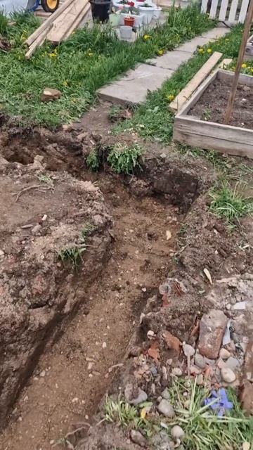 Траншея под фундамент
