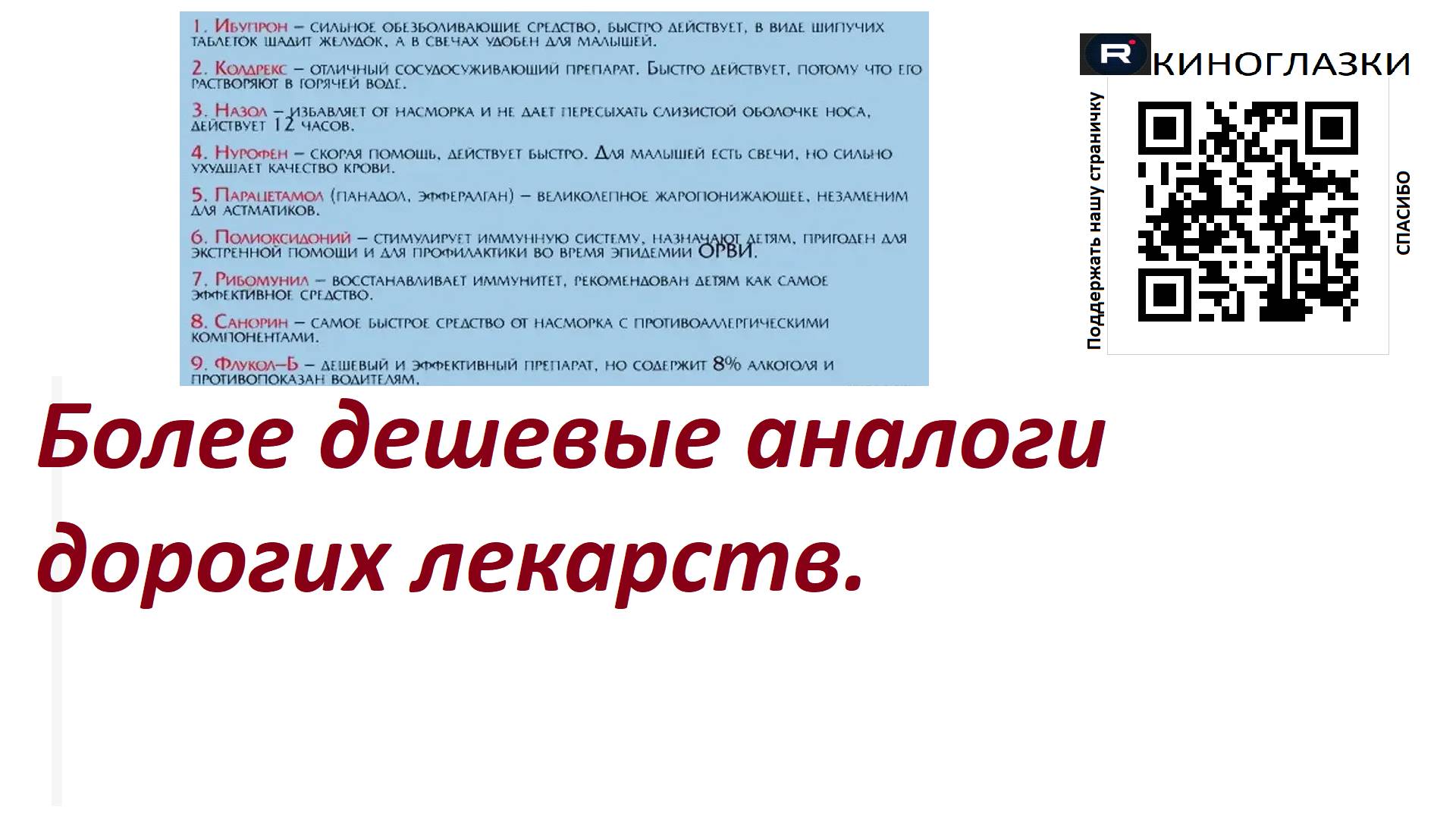 Экономим на лекарствах во время ОРВИ