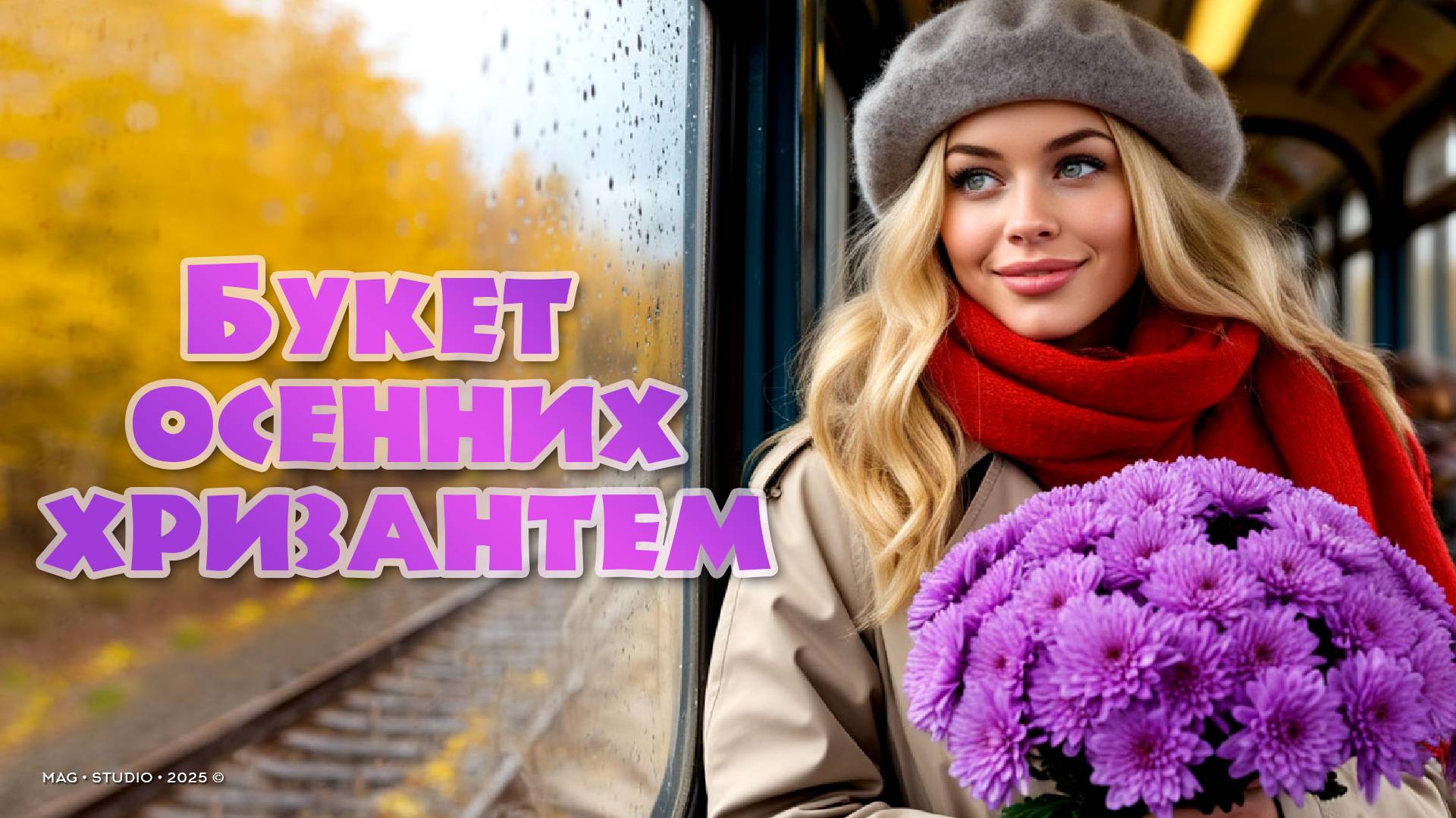 Букет осенних хризантем