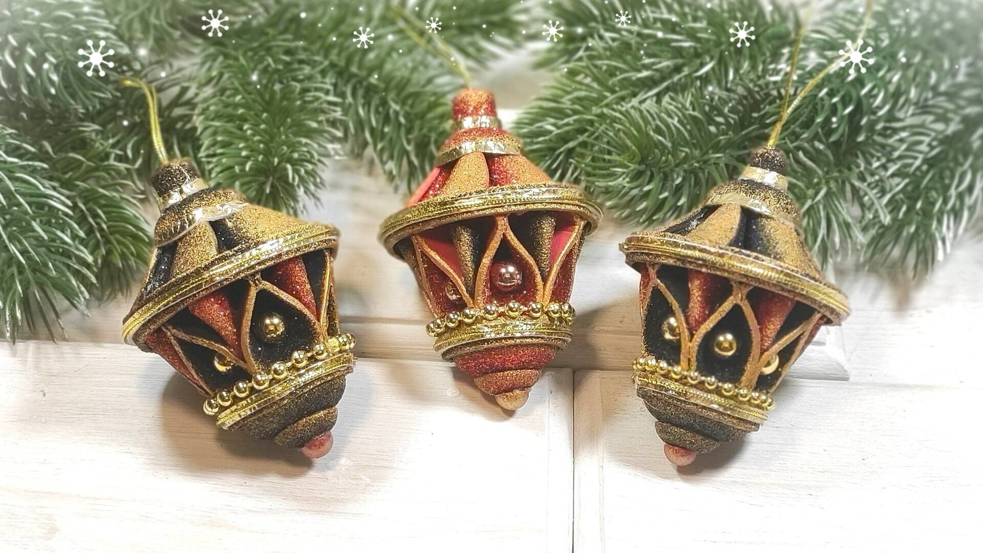 Ёлочные игрушки своими руками из фоамирана. Новогодние игрушки, поделки своими руками. Мастер-класс