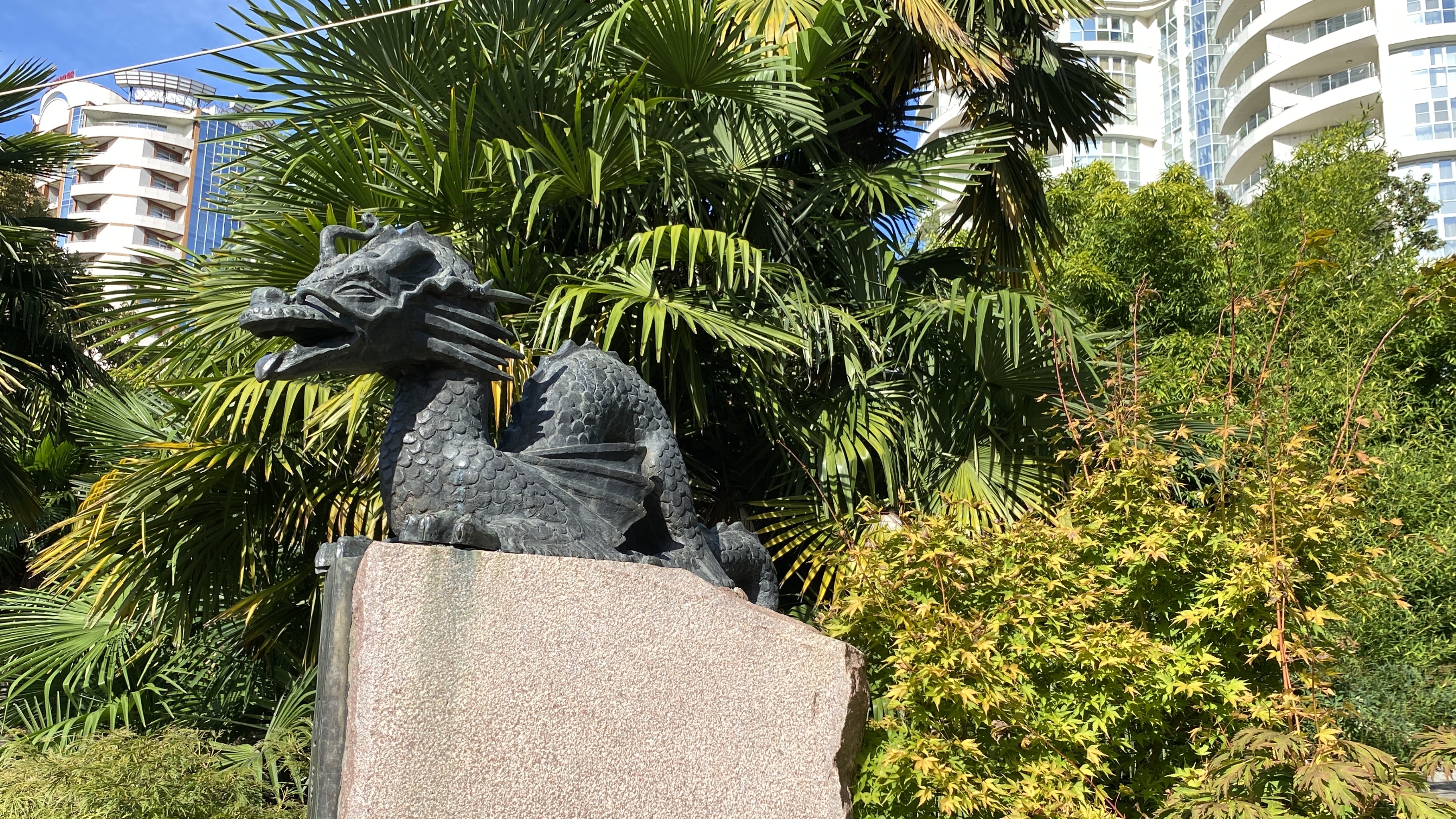 Сочи в октябре. Сад российско-японской дружбы.