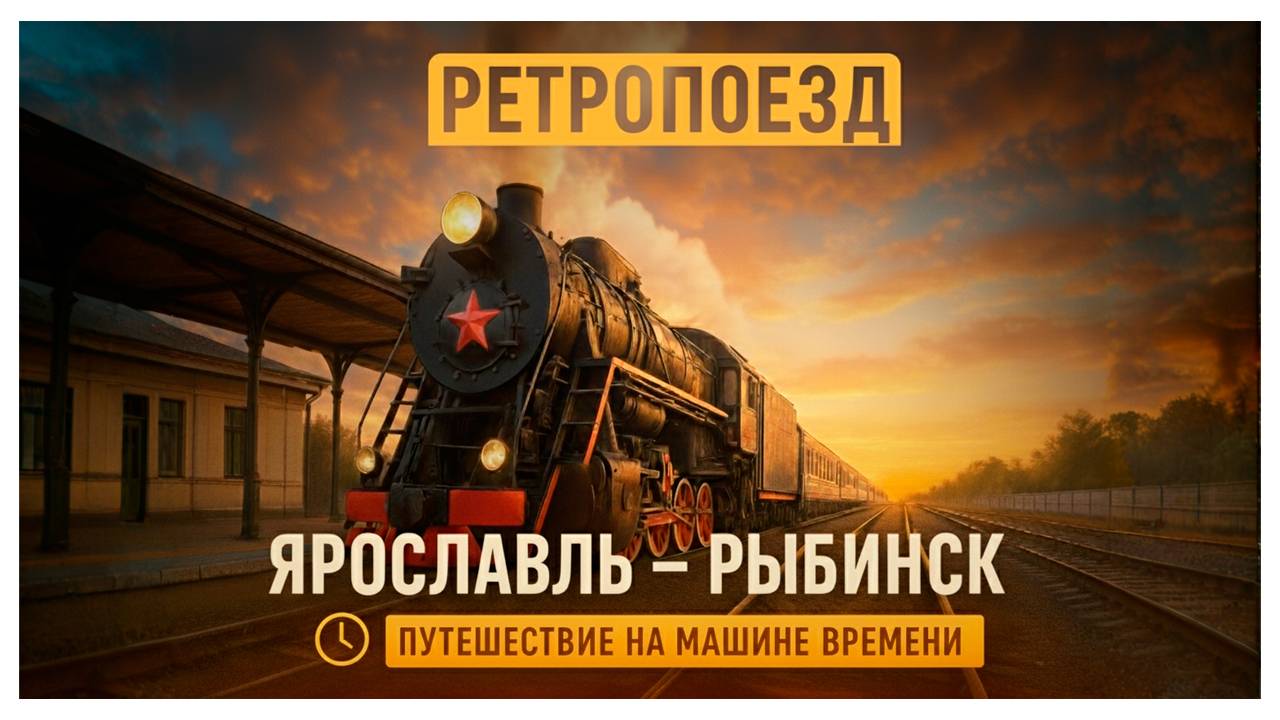РЕТРОПОЕЗД (ЯРОСЛАВЛЬ-РЫБИНСК)