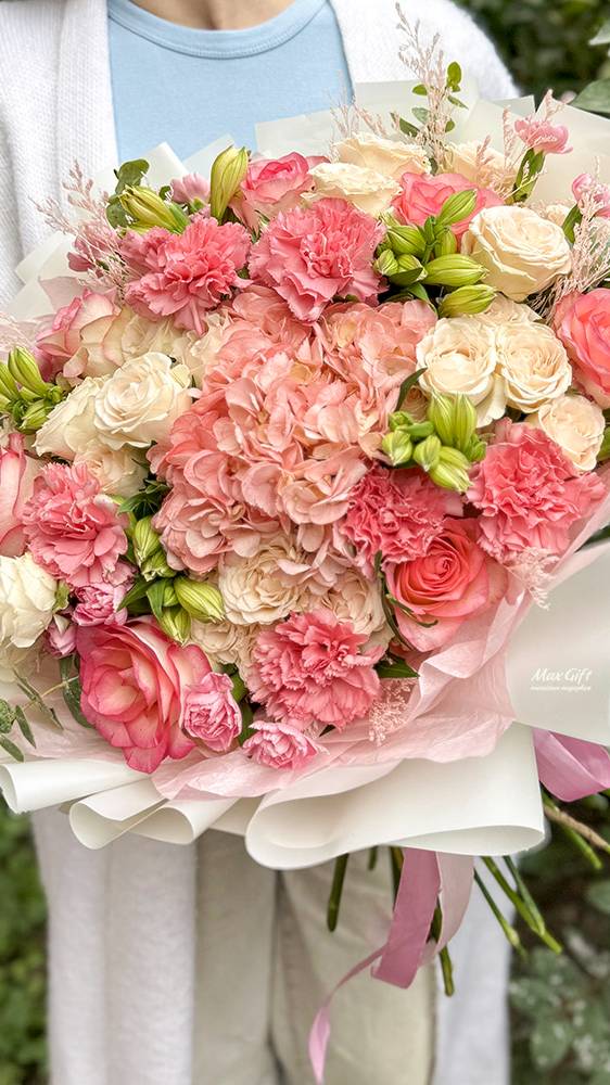 Авторский букет из цветов «В мечтах» / Подарок любимой на день рождения