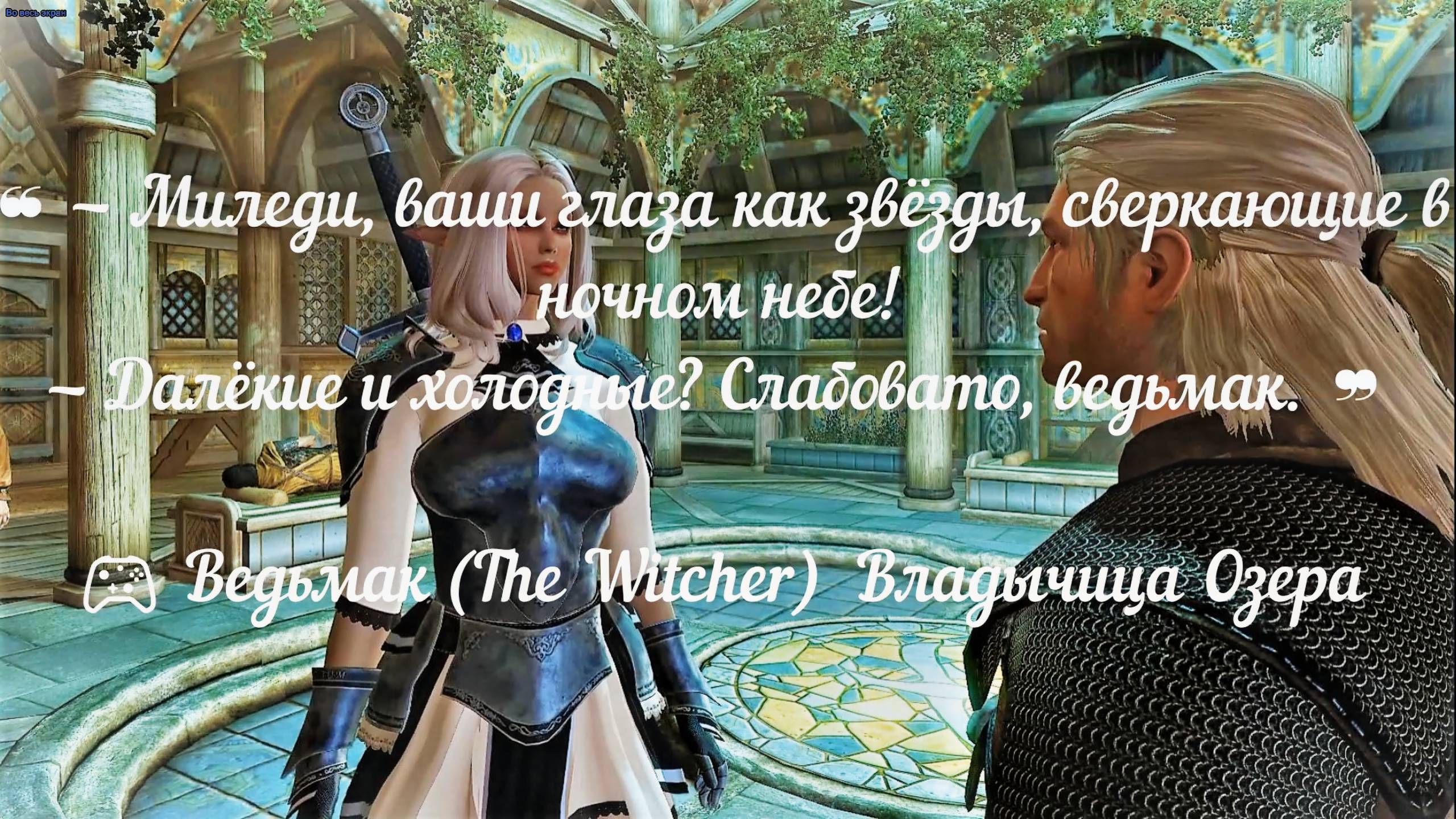 Персонажи из Ведьмака в Скайриме. Геральт и Йеннифэр