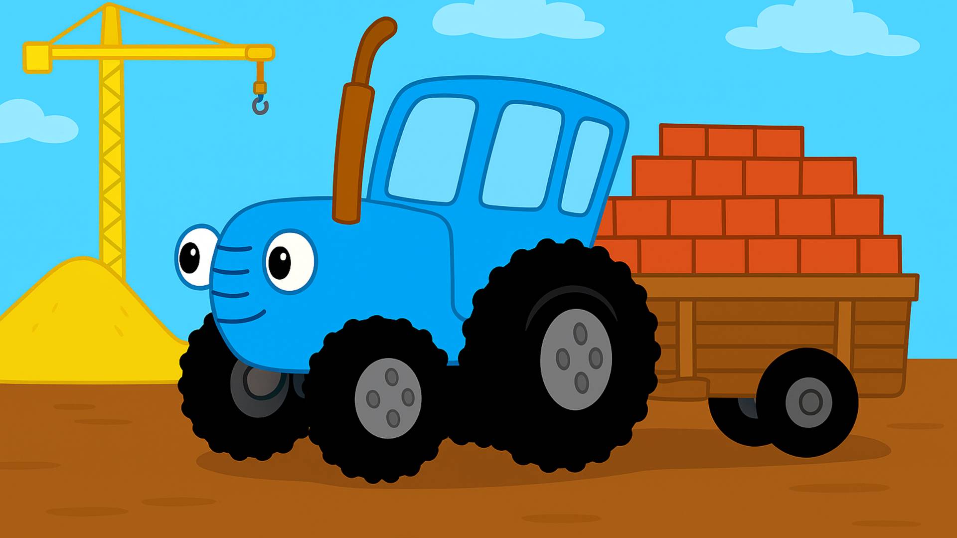 Синий Трактор | На стройке｜ Детская Песенка |  Синий Трактор для малышей | Синий Трактор Песни