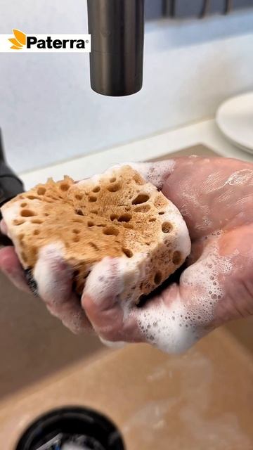 Губки для мытья посуды SUPER универсальные PATERRA, 9 х 8 см, 3 шт.