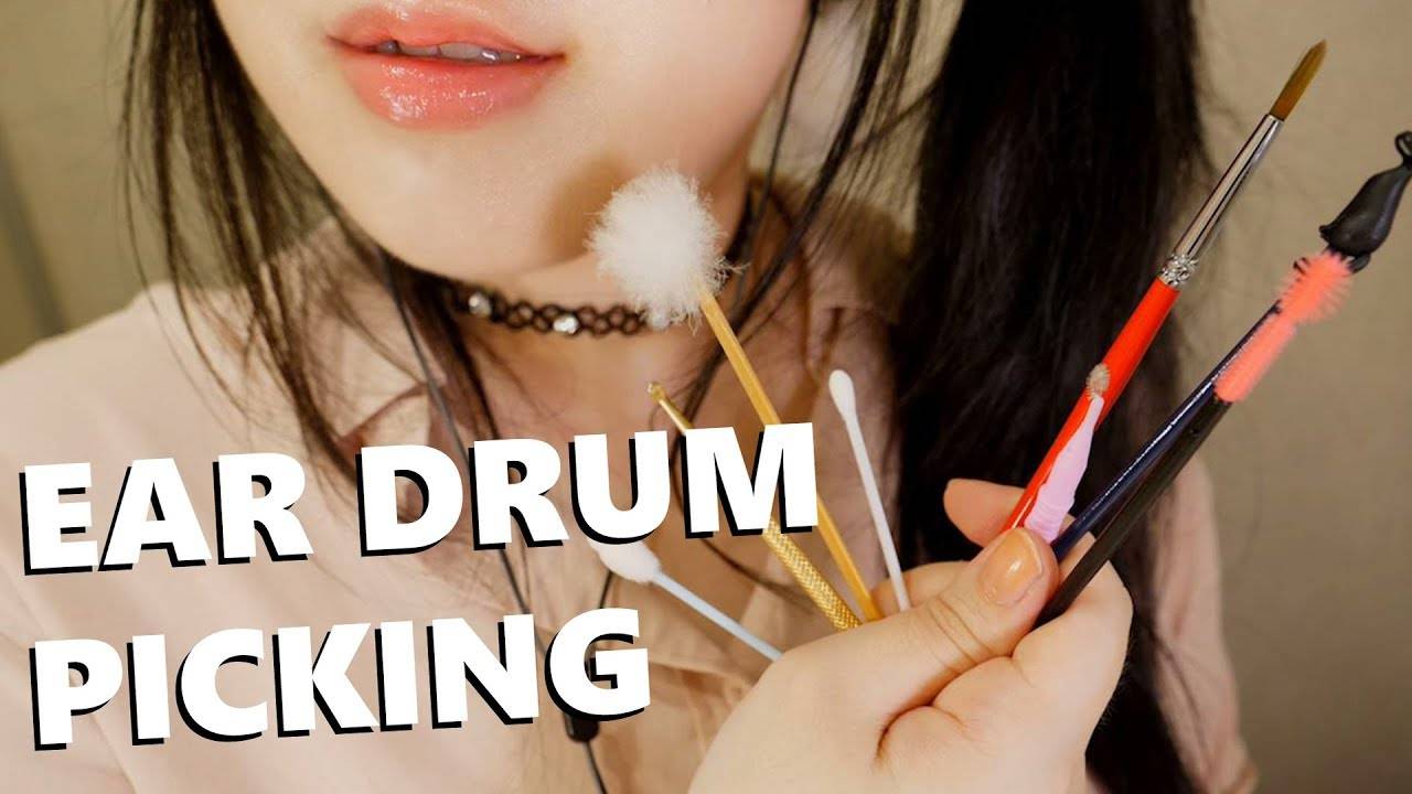 ASMR DEEP 9 EAR DRUM CLEANING (PICKING) - ASMR PPOMO