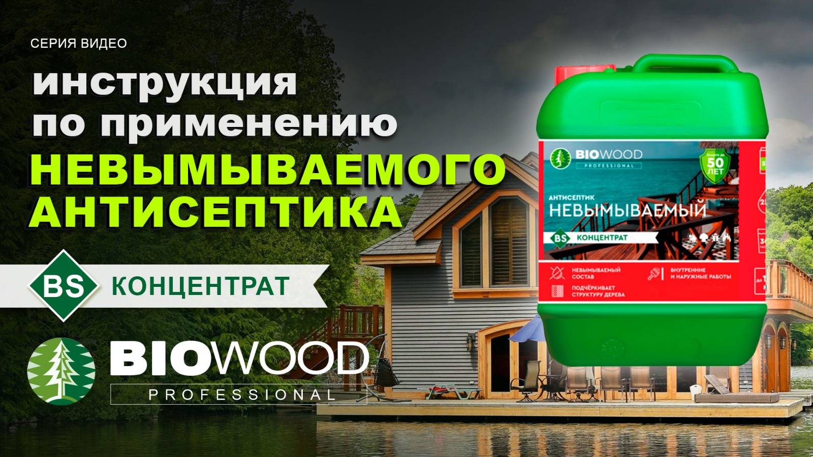Инструкция по применению невымываемого антисептика для дерева BIOWOOD BS 1:1