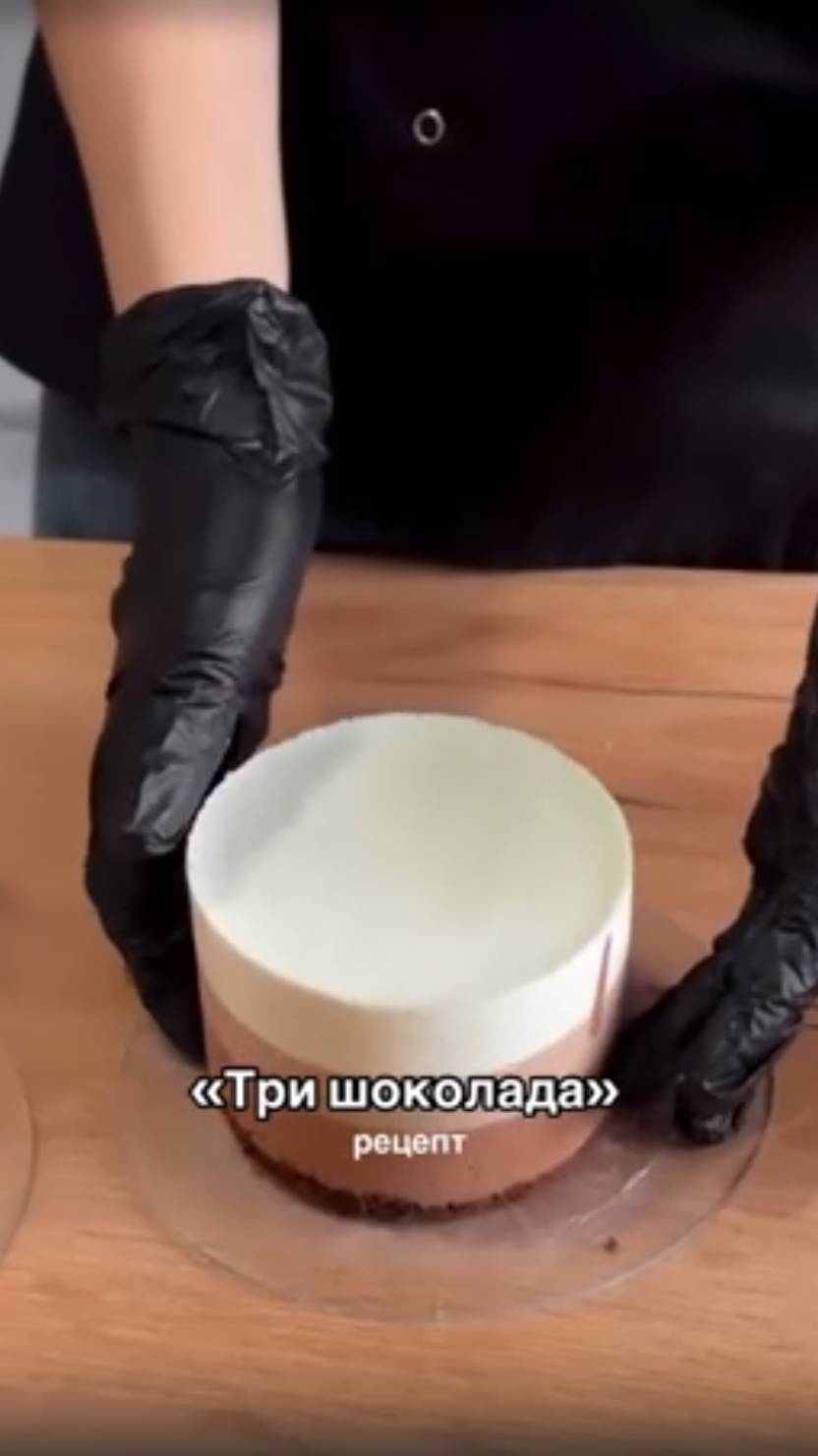Нежный и легкий в приготовлении торт «Три шоколада»