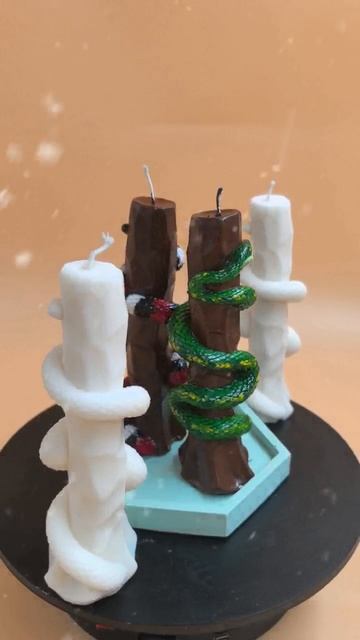 Интерьерные свечи ручной работы. Работа художника.