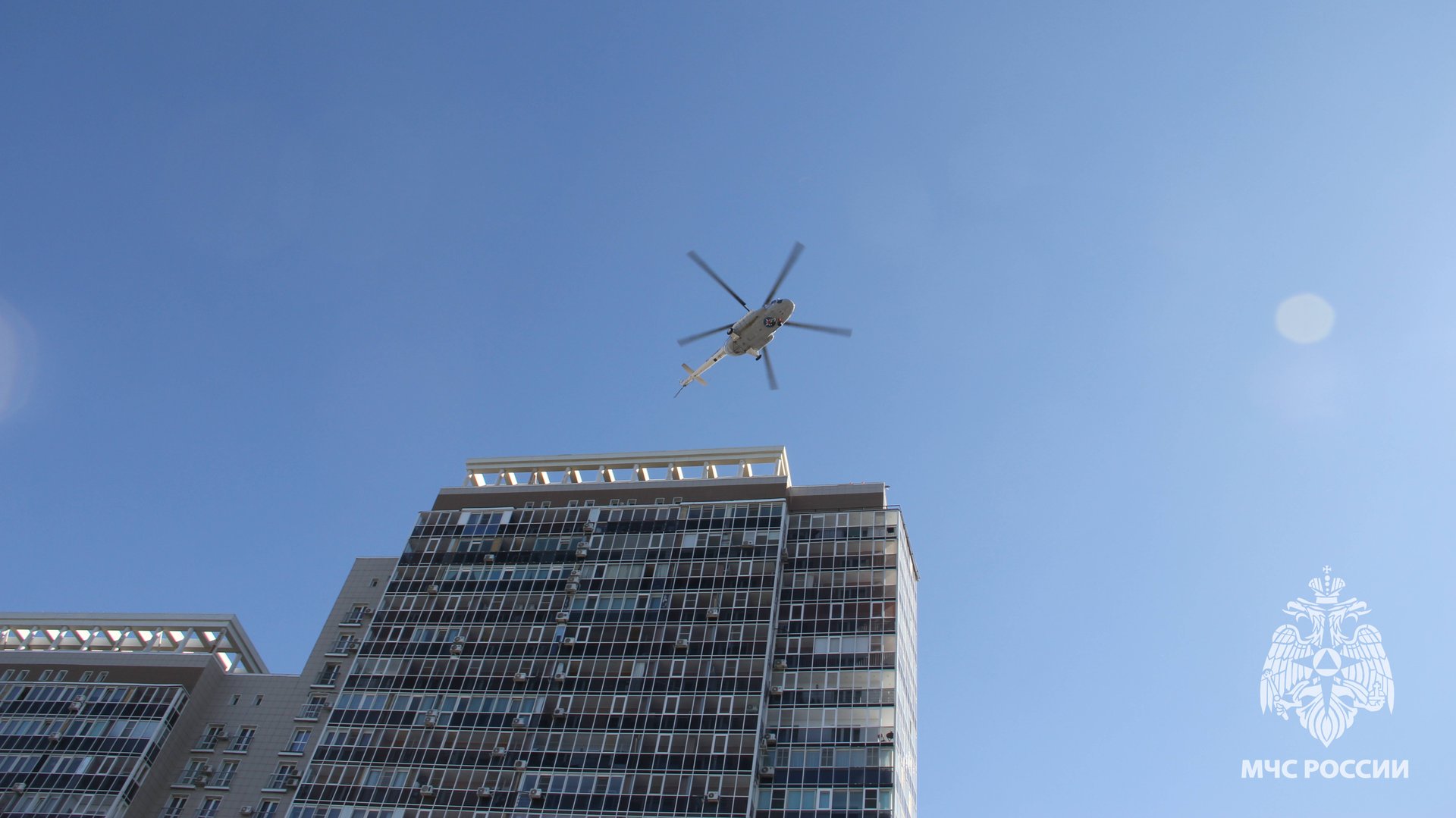 Учения на высотном здании