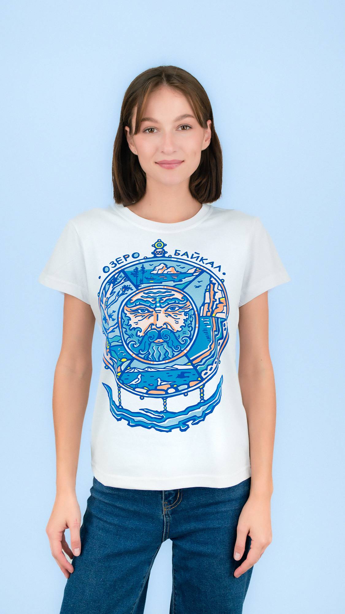 Футболка лайт односторонняя приталенная ХРАНИТЕЛЬ БАЙКАЛА