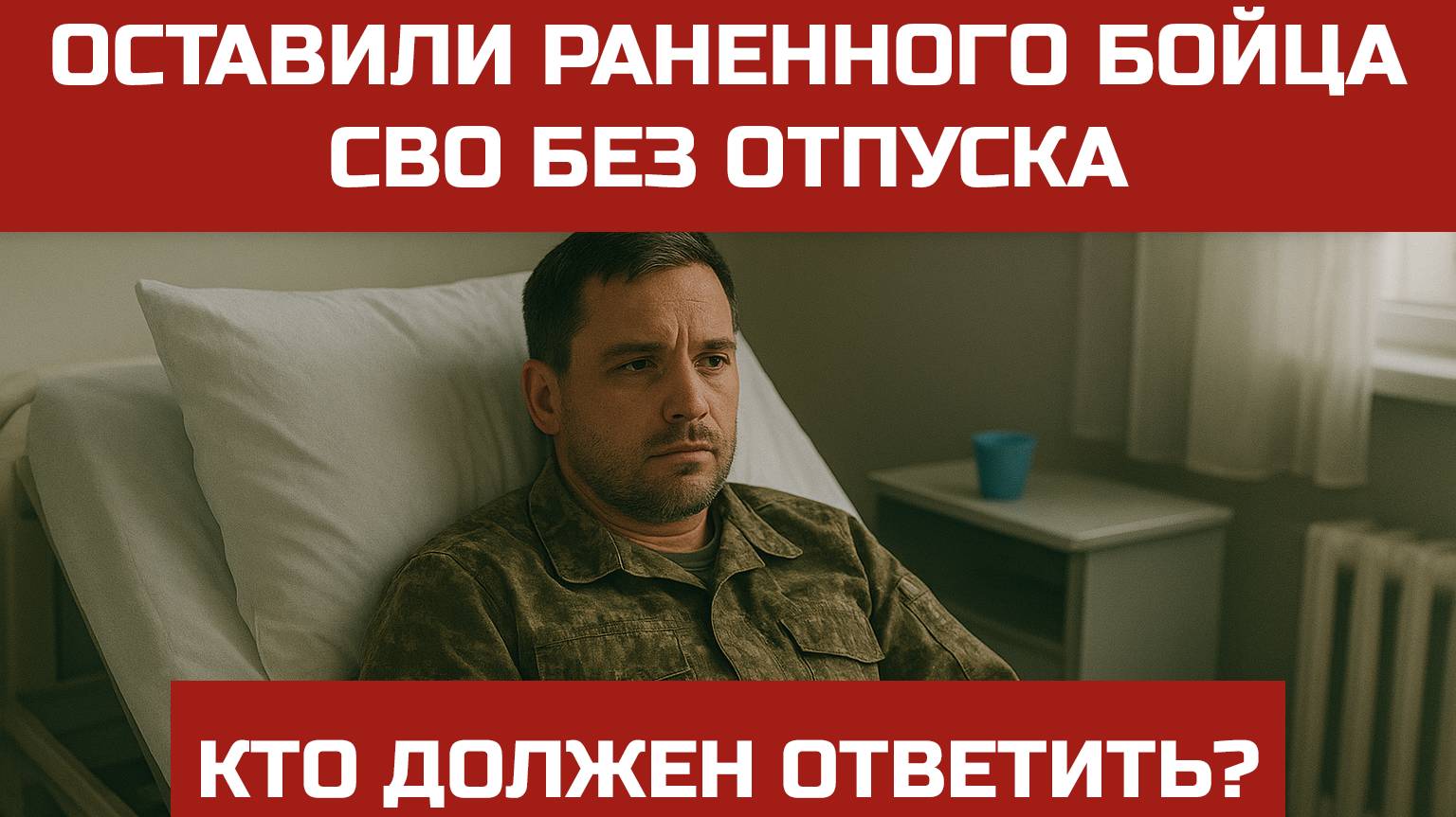 ОСТАВИЛИ РАНЕННОГО БОЙЦА СВО БЕЗ ОТПУСКА! КТО ДОЛЖЕН ОТВЕТИТЬ?