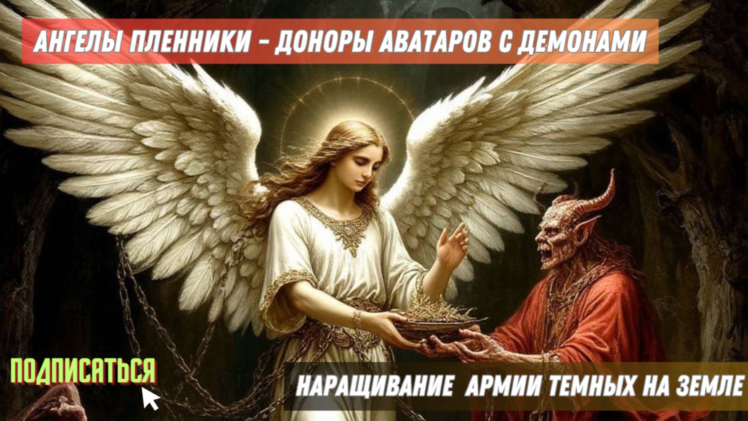 Наращивание  армии темных на земле! Ангелы пленники - доноры аватаров с демонами.