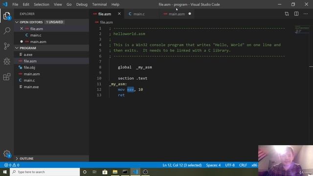 3.3. Using Assembly With C
