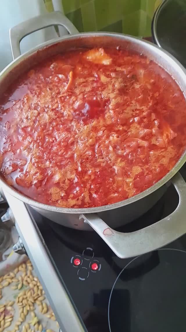 Нажористый борщ.