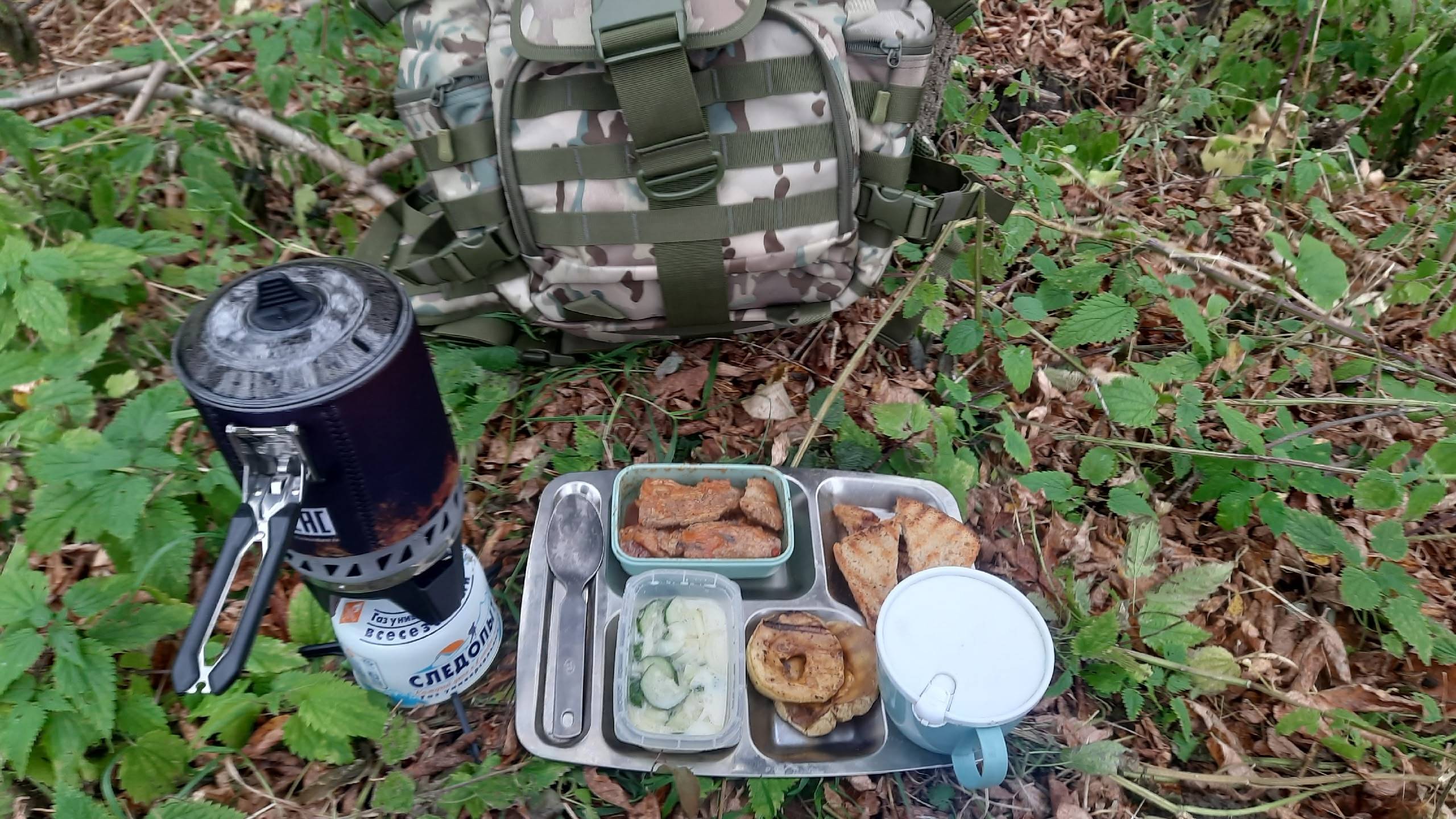 Мормышинг не пошел. Перекус на природе удался)