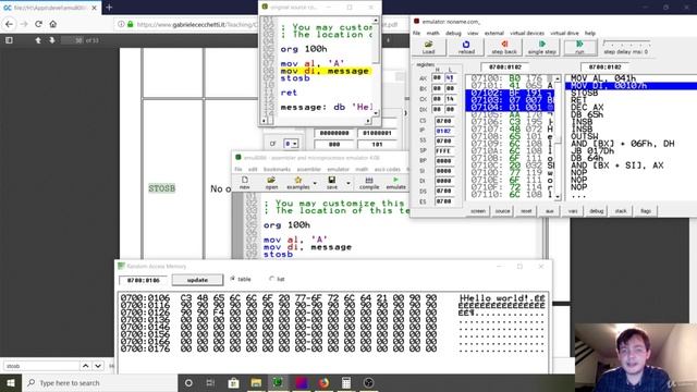 2.14. Storing bytes with the stosb instruction