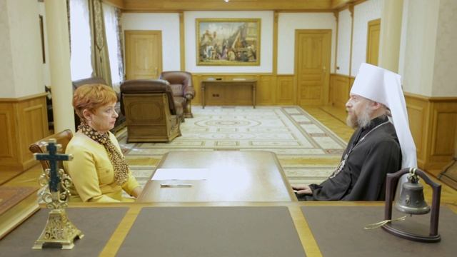 Запись программы "Вести-интервью" ТК Россия-24 от 30.09.2025 с митрополитом Леонтием