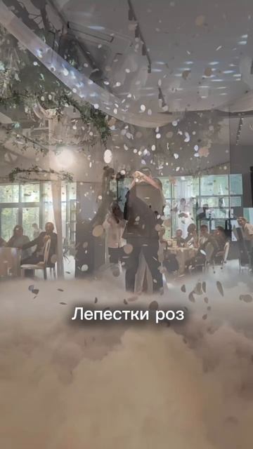 Спецэффекты на первый танец с тяжёлым дымом