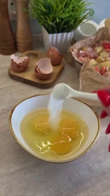 Запеканка с курицей и ананасами #запеканка #курица #рецепты #ананасы