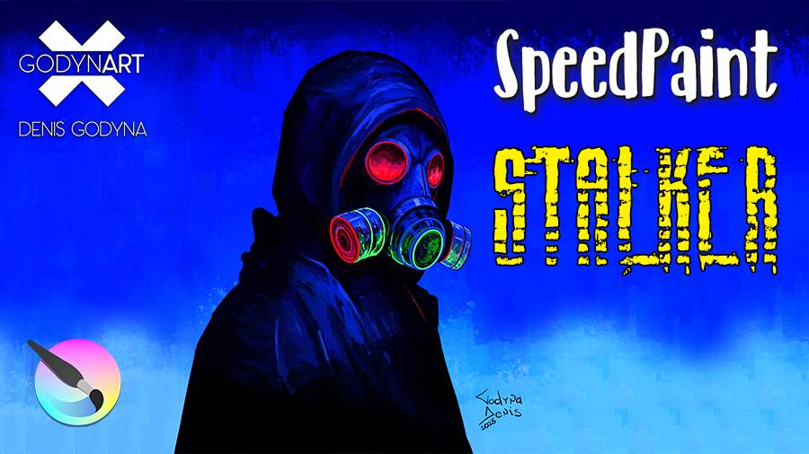Krita: Рисуем Сталкера из игры S.T.A.L.K.E.R.