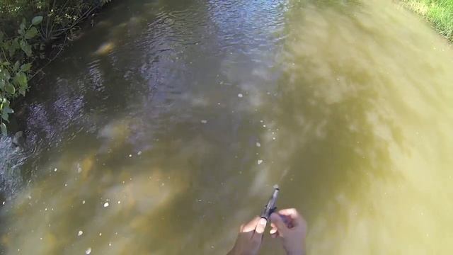 Ловля рыбы спиннингом распечатанным на 3D принтере | Мини спиннинг ловим на мелководье | 3D печать