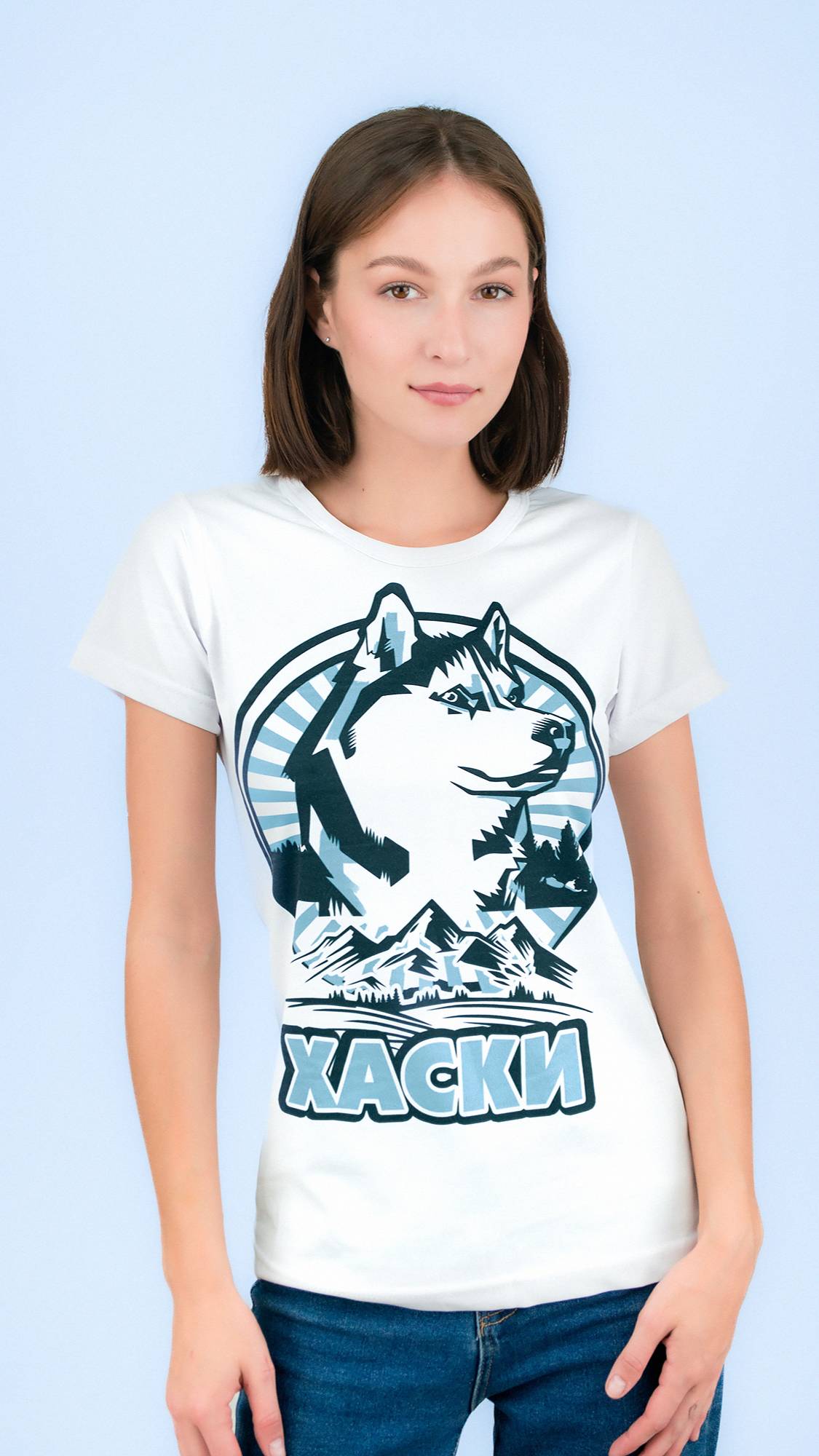 Футболка лайт односторонняя приталенная ХАСКИ ГЛОБАЛ