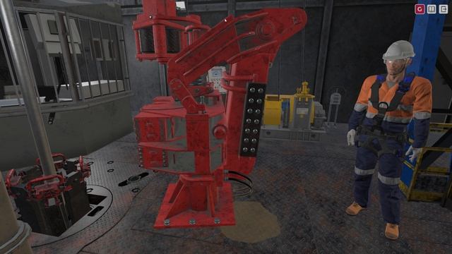 Промбез на буровой установке. Опасности на роторном столе. Режим обучения