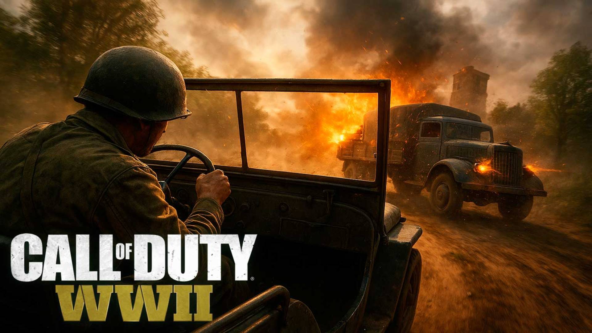 🚙💥 Погоня за грузовиком! Спасение союзника | Call of Duty WWII