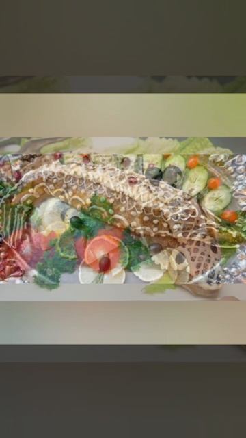 Рыбная тарелка. Подача рыбы целиком. 👍