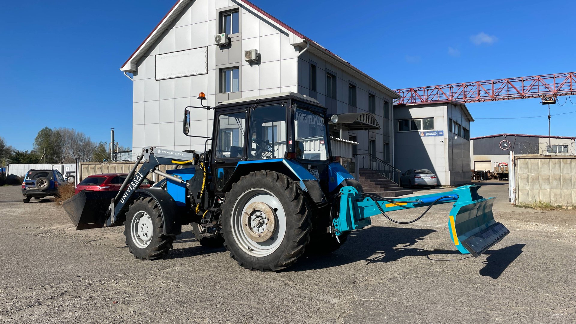 Грейдерный отвал на МТЗ