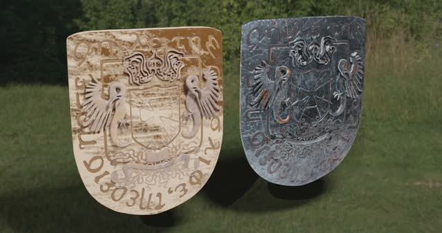 Старинный щит.