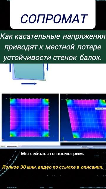 4. Касательные напряжения приводят к местной потере устойчивости стенок балок. Вспоминаем сопромат.