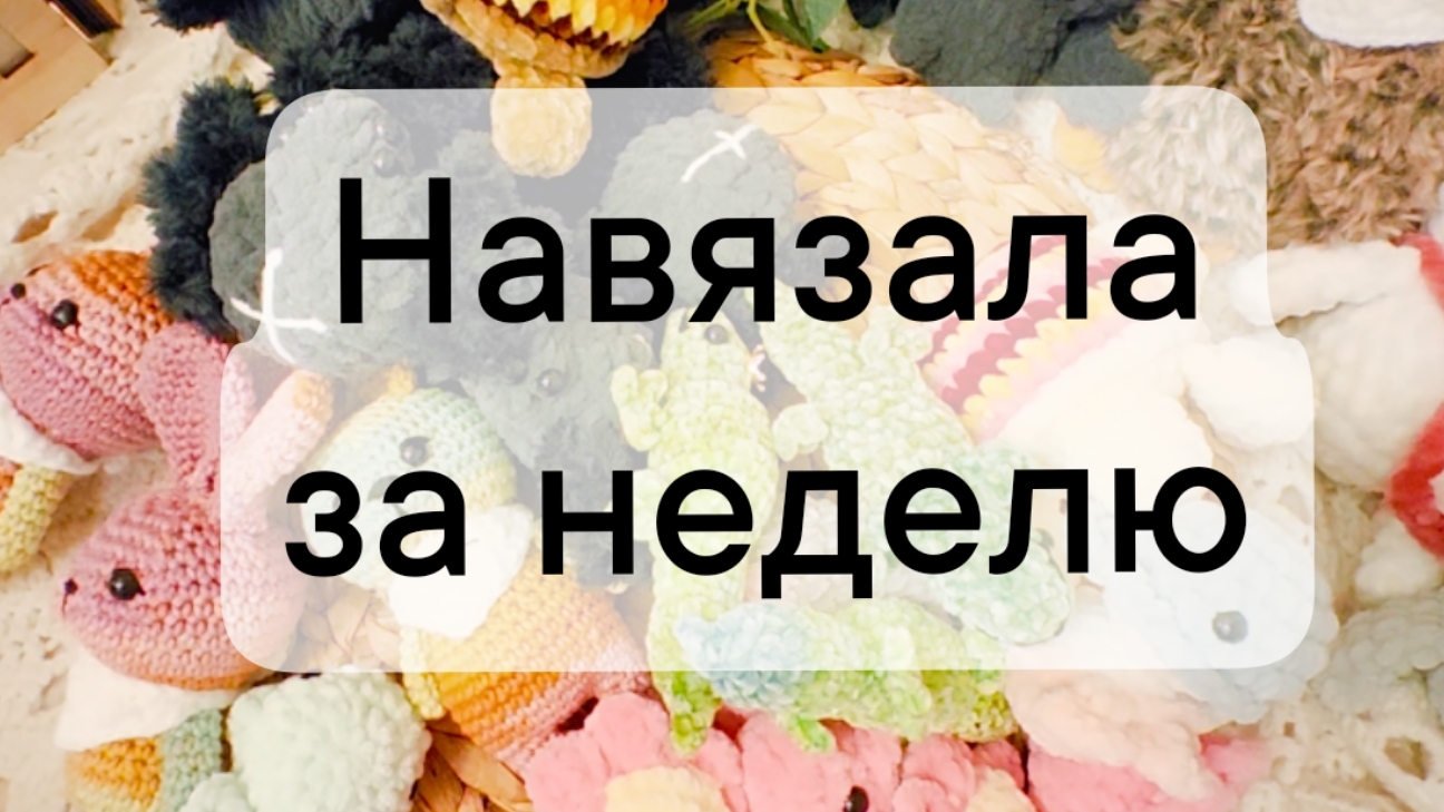 вязовлог 39/2025 Навязала за неделю