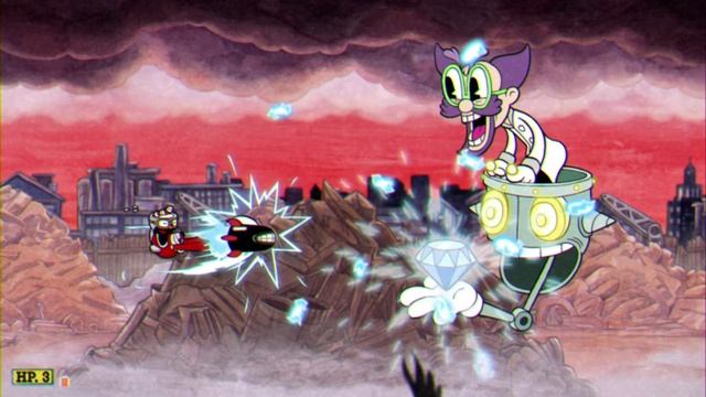 Cuphead | Босс - Робот Доктора Кашля | Высокая сложность | Оценка "S"